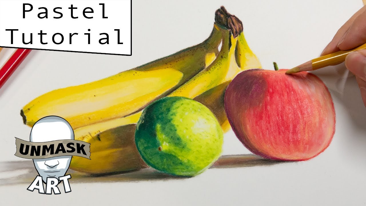 Pastel Pencil Fruit Still Life using CarbOthello | Live Tutorial