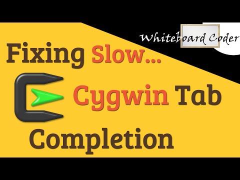 Fixing Slow Cygwing Tab Completion