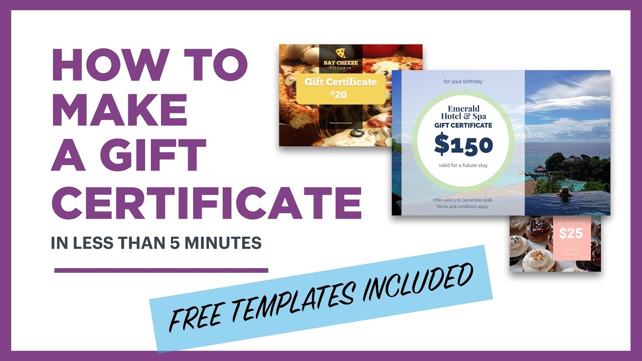 How to make a gift certificate (free template included)