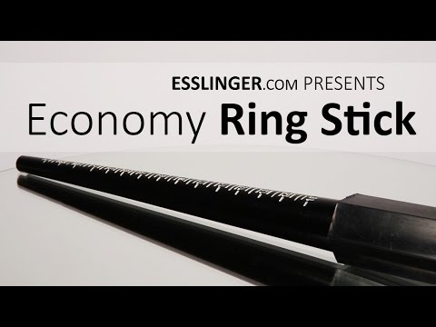 Plastic Economy Ring Sizing Stick