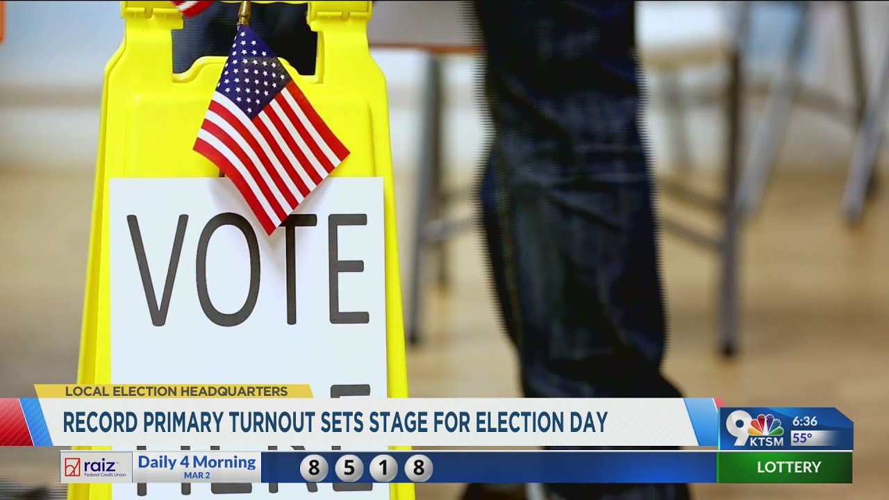 Record primary turnout sets stage for Election Day
