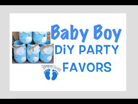GREAT DIY Baby boy shower favor ideas