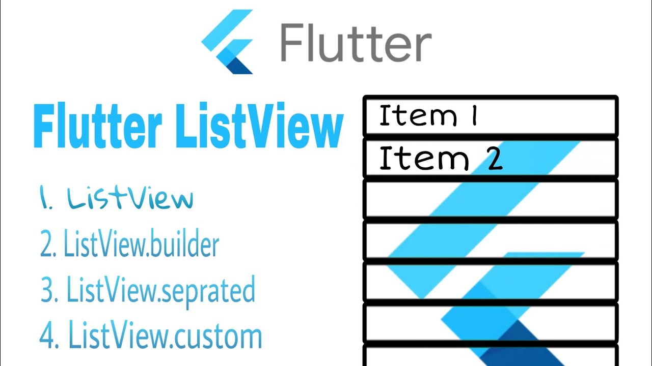 Flutter - Listview | ListView builder | Listview separate | Listview custom