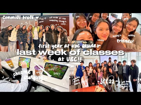 LAST WEEK OF CLASSES AT UBC VLOG ✧ club meetings, goodbyes, final classes