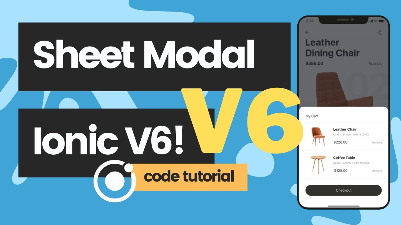 How to use the Ionic 6 Bottom Sheet Modal Component with React (Ionic Framework)