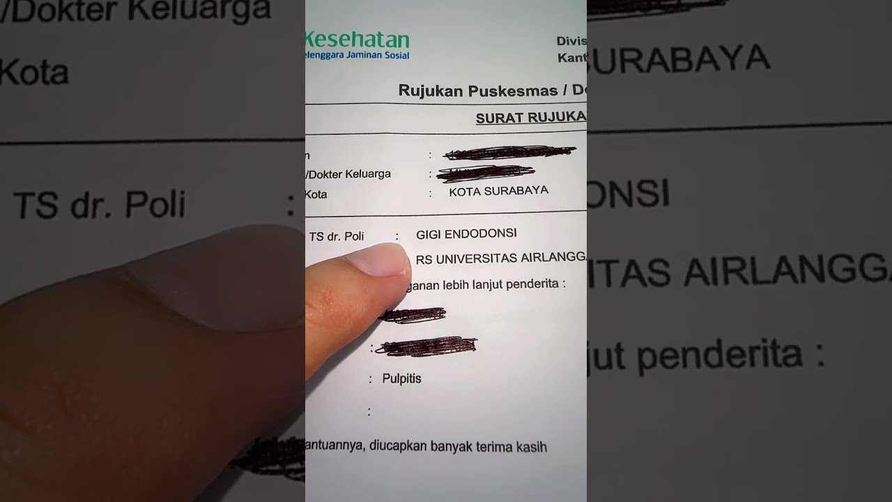 Itu ku spill contoh surat rujukan yg dikeluarkan dari faskes 1 (Puskesmas) ke Rumah Sakit