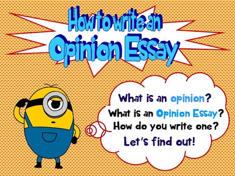 How to Write an Opinion Essay PPT Grades 3 - 6