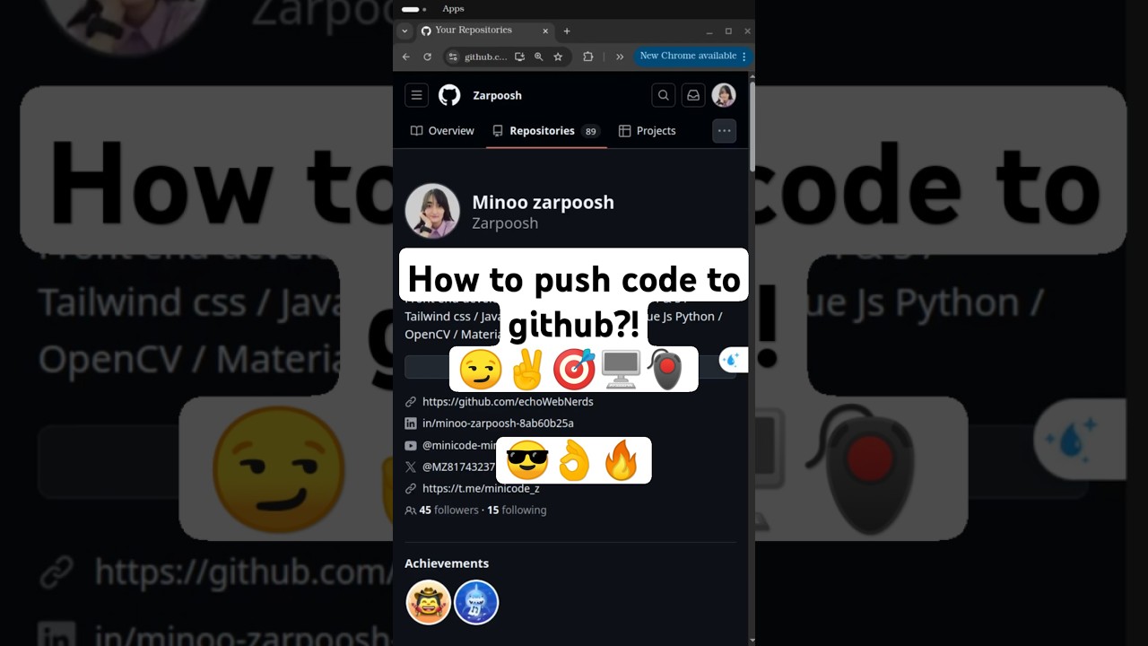 How to Push #code  to #github?  (Step-by-Step #asmr ) | #git  & GitHub Tutorial for Beginners 2025