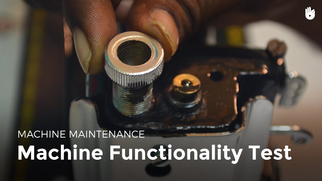 Machine functionality test - Sewing Machine Operator | Sikana
