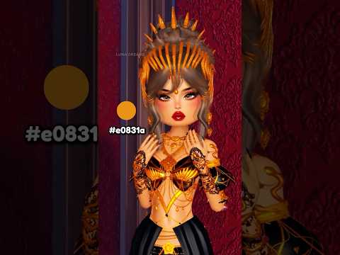 DTI GOLD COLOR HEX CODES💛 #dresstoimpress #dti #roblox #shorts
