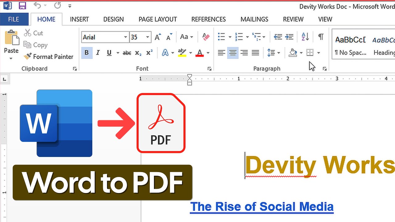 How to Turn a Word Document into a PDF in Seconds