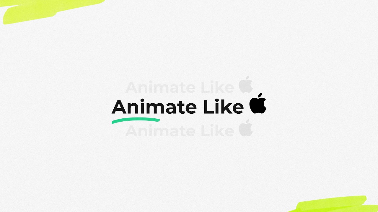 Apple Style Text Animations - After Effects Tutorial
