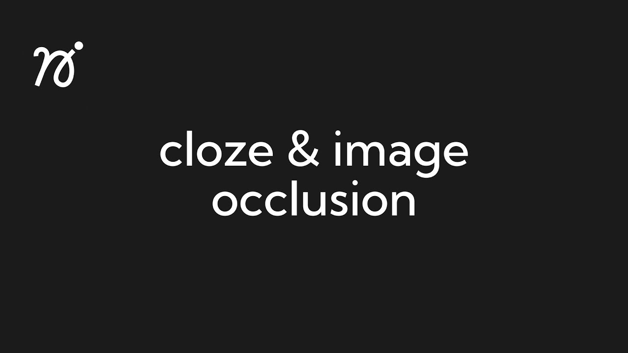 how to use cloze and image occlusion?