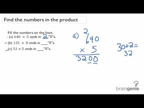 3.2.3 Multiplication-Find the numbers in the product