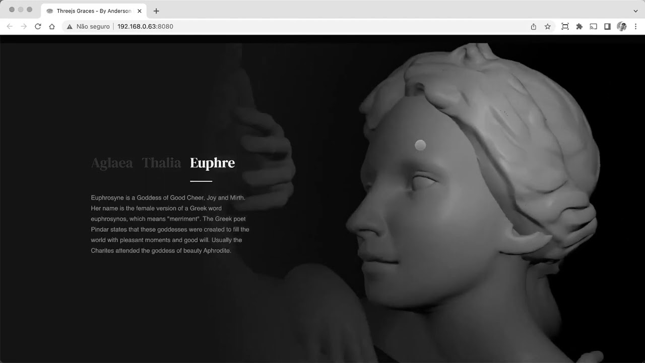PROJECT + SOURCE CODE  Threejs Three Graces Design Concept