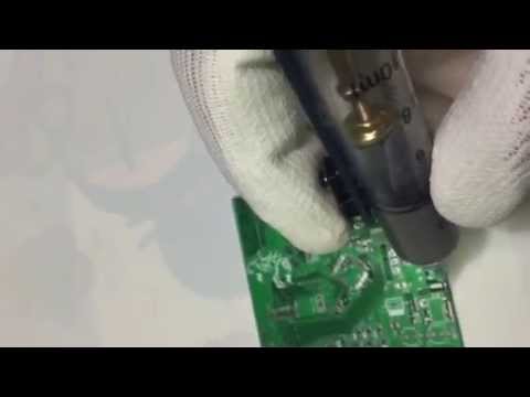 Electronic SMD - SMT soldering paste dispenser 1st test