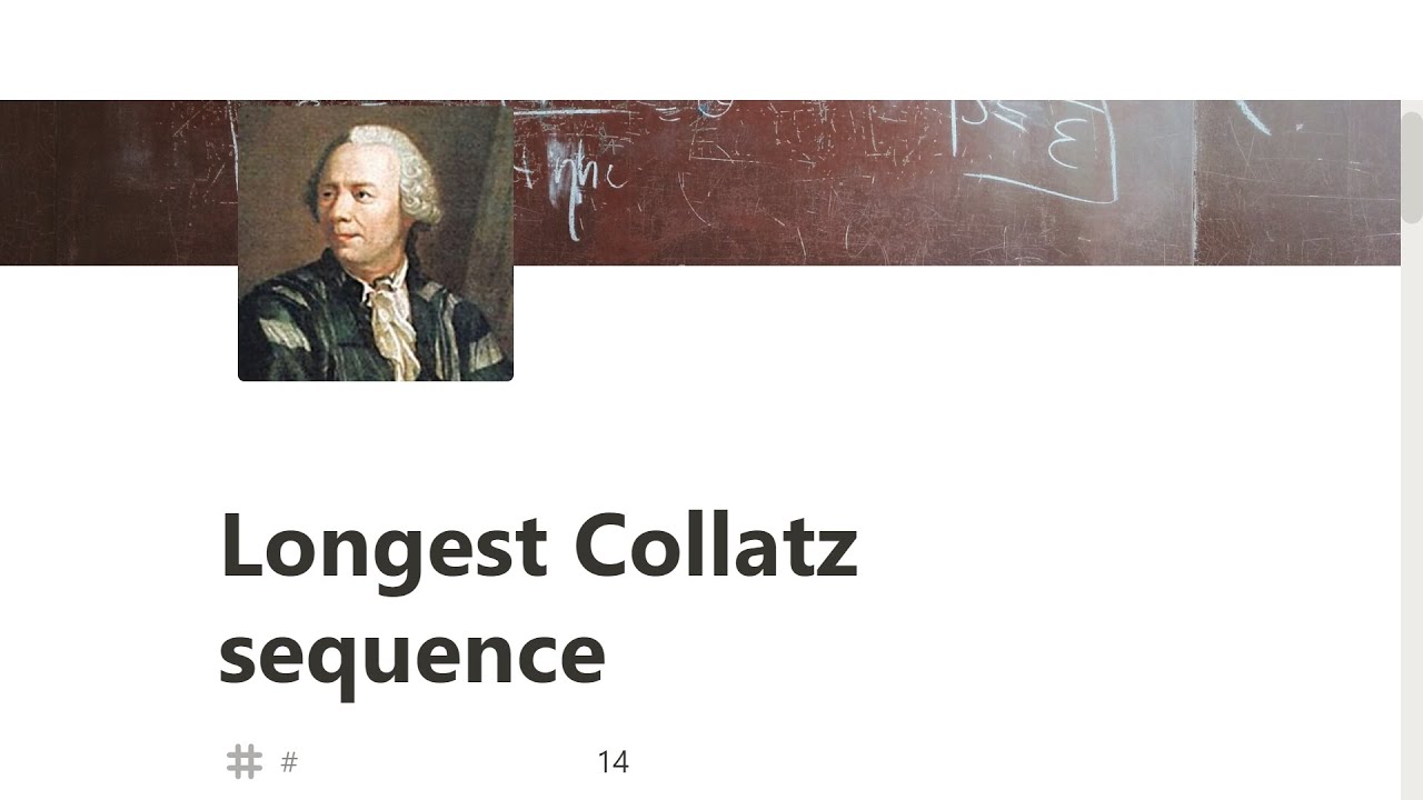 014 - Longest Collatz sequence  - Project Euler Challenge - JavaScript freeCodeCamp