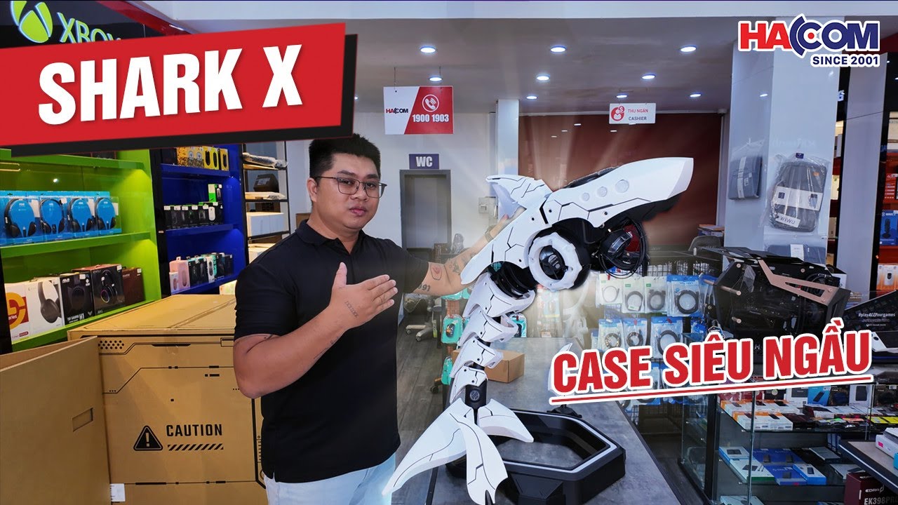 Vỏ Case Cooler Master SHARK X - White (Phiên bản giới hạn, kèm nguồn ...