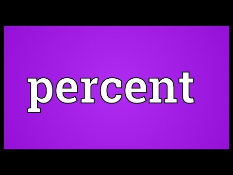 Percent Meaning