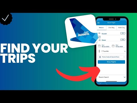 Where to find your trips in Jazeera Airways?