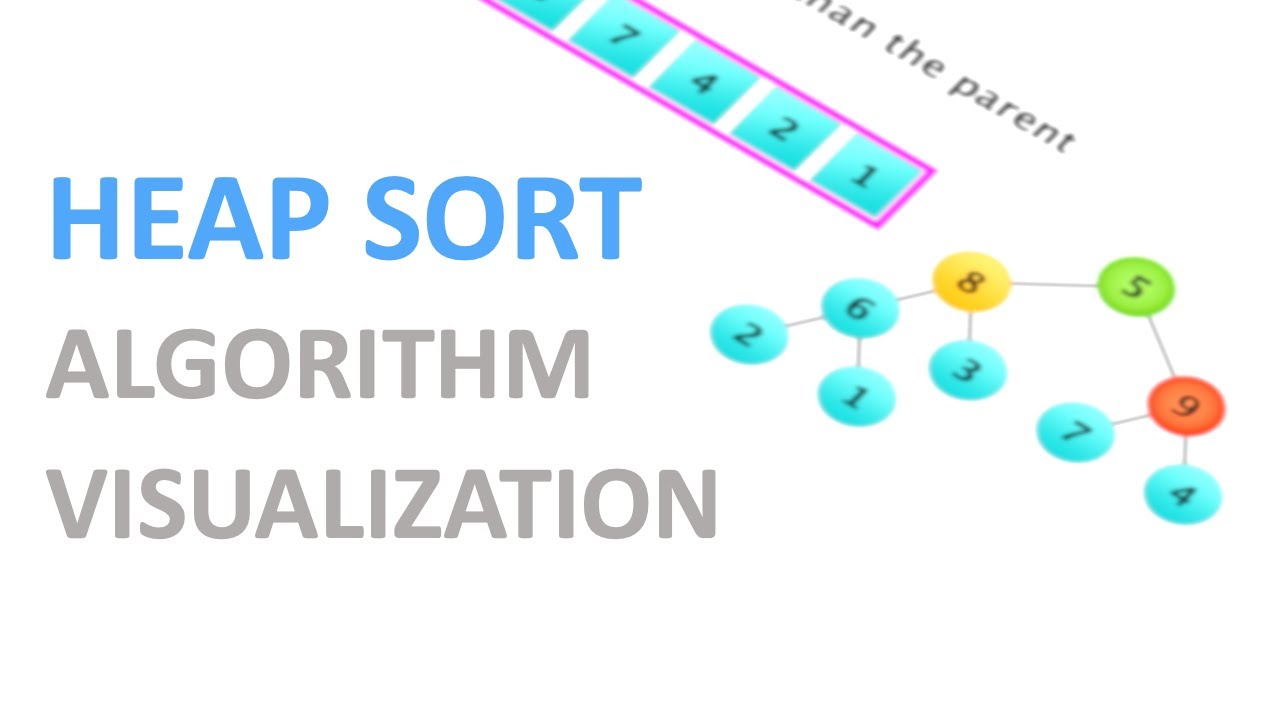 Heap Sort Algorithm Visualization | Sorting Algorithms | Computer Science Algorithms