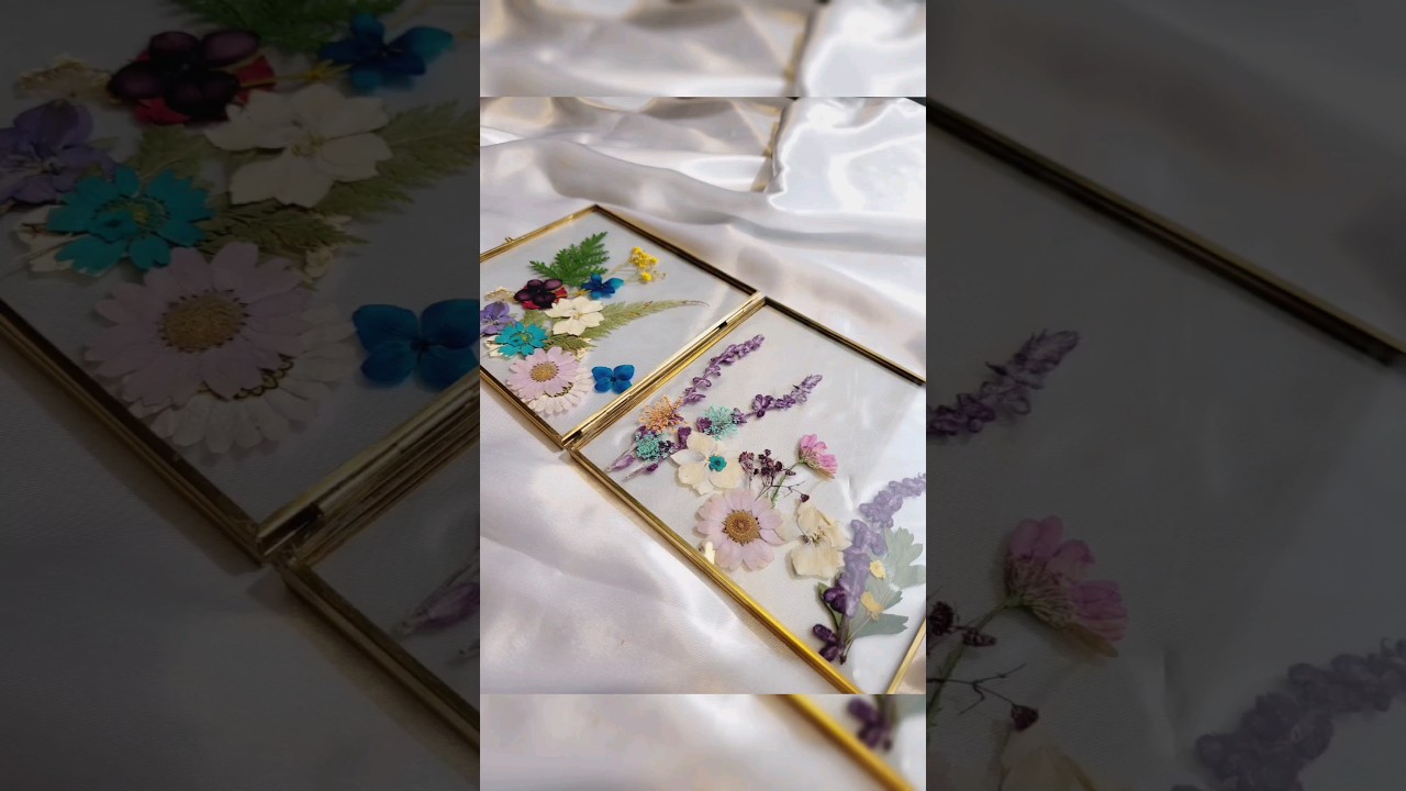 DIY PRESSED FLOWER FRAME |EASY HOME DECOR IDEAS | PHOTO FRAME DIY