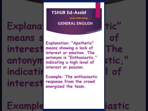 Apathetic #english #mcqs #dsc #gk #groups #exams #competitive #study #civils #synonyms #antonyms