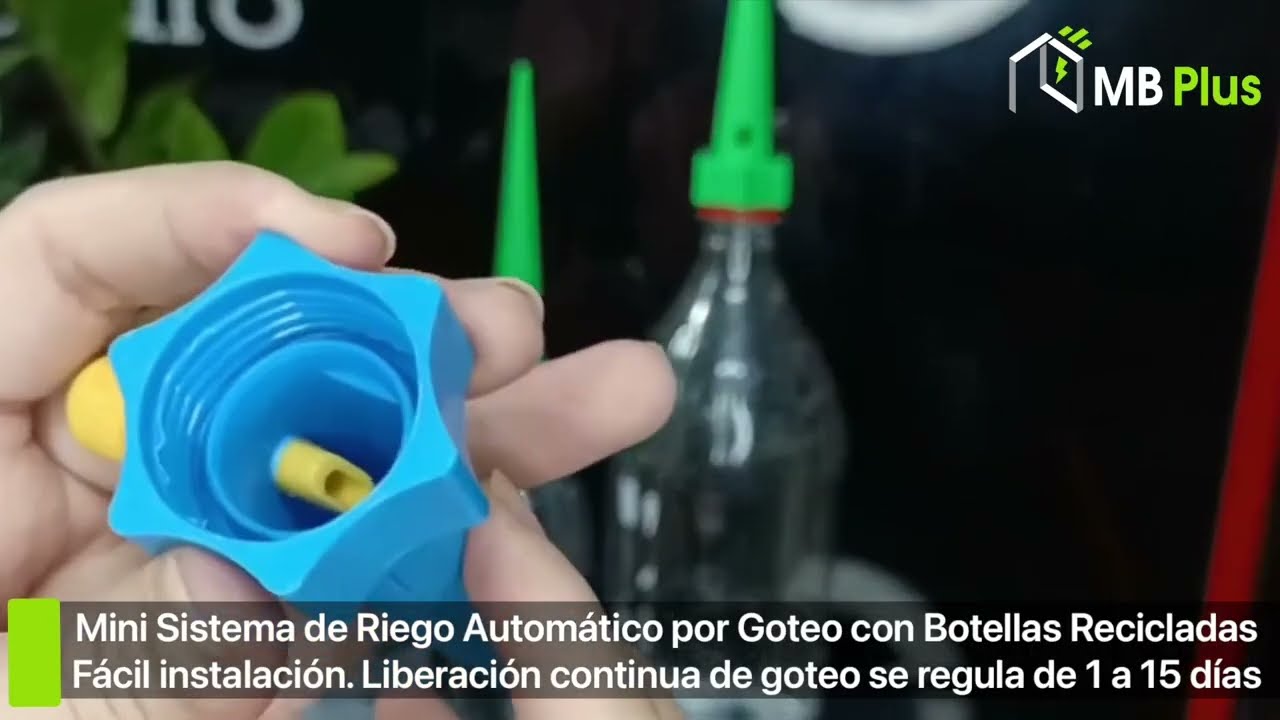 Mini Sistema de Riego Automático por Goteo con Botellas Recicladas