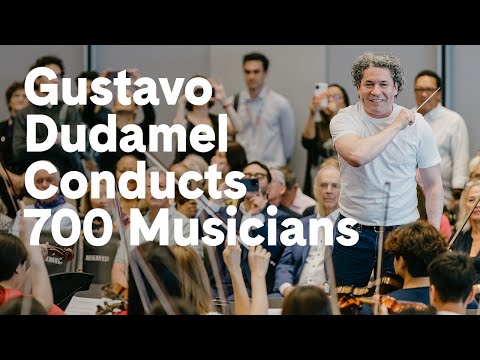 Gustavo Dudamel Conducts 700 Youth Orchestra Musicians | World Orchestra Week Play-in