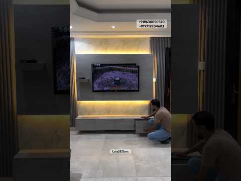 TV Unit - LCD Panel Design 2024 | TV Unit Cabinet #shorts