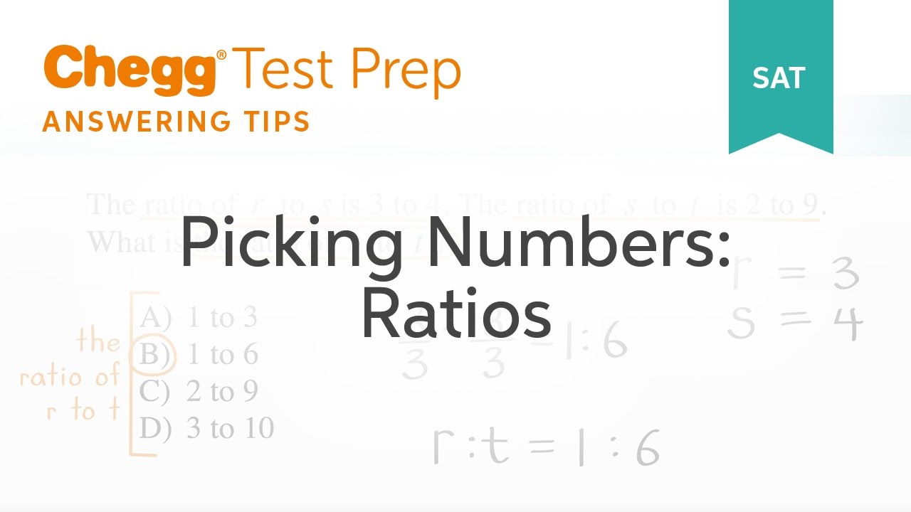 SAT prep - SAT Answering Tips: Ratios - Chegg Test Prep