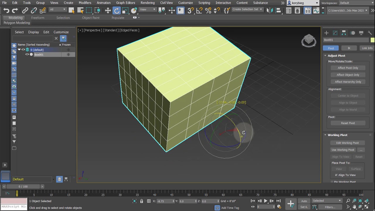 3ds Max Tutorial: Move, Rotate, and Scale Objects