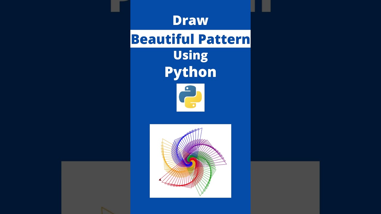 Draw Beautiful Pattern Using Python #turtle  #shots