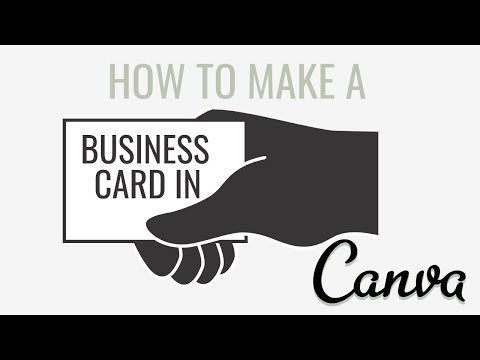 How to Make a Business Card in Canva | Canva Tutorial