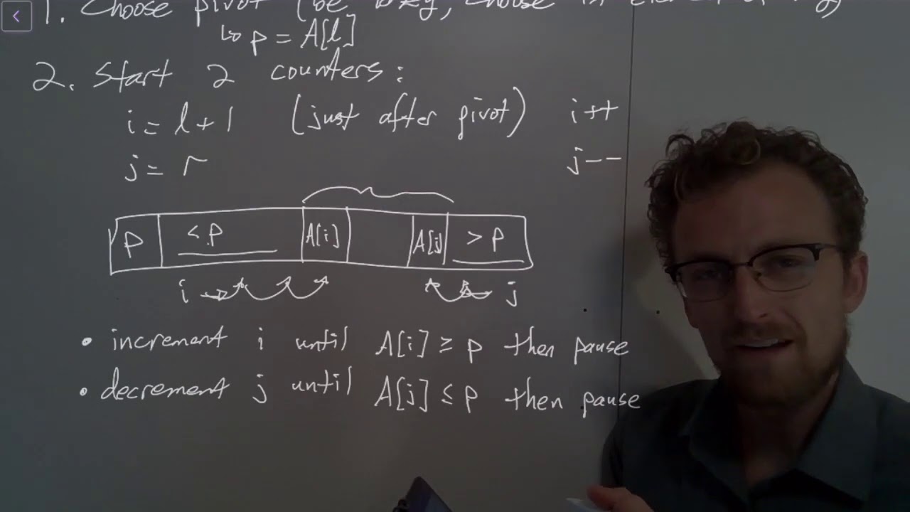 CS 5720 L10 05 Hoare Partition