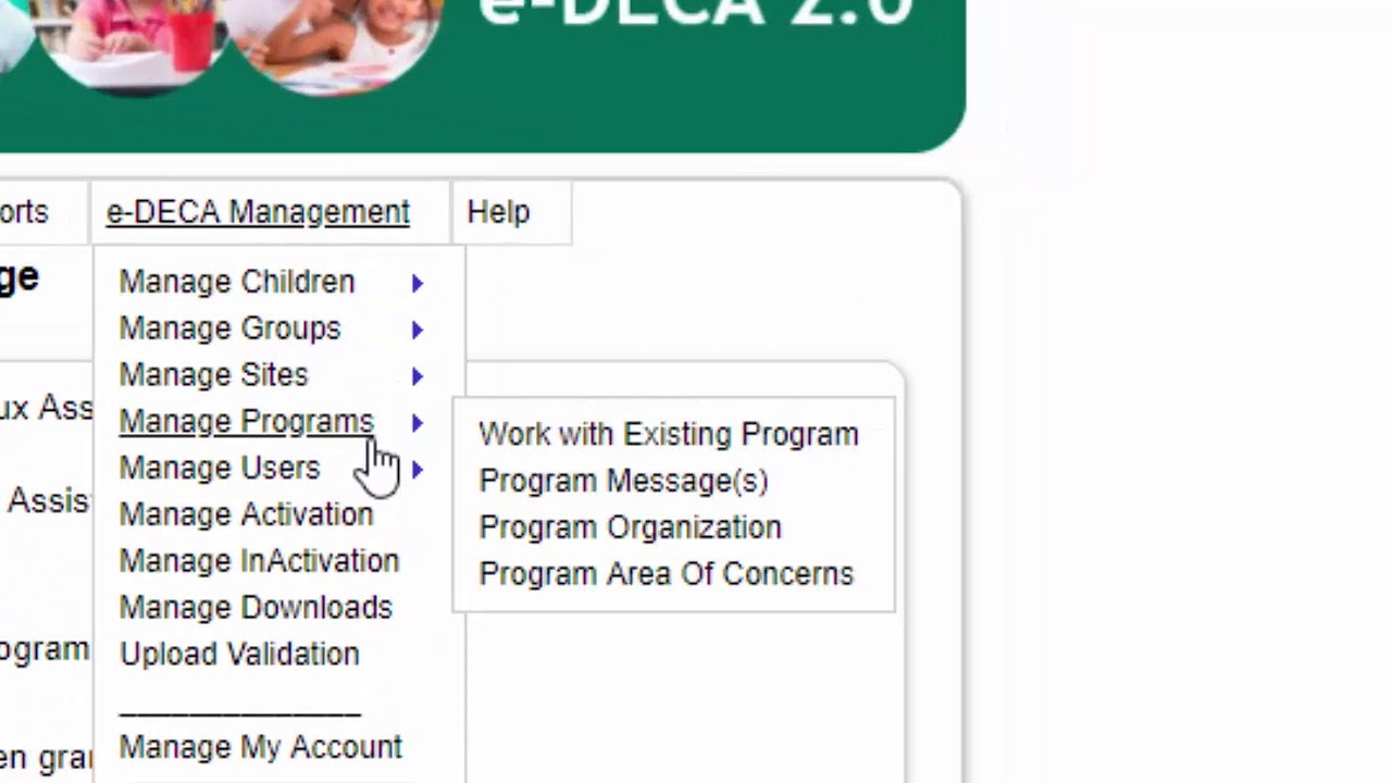 e-DECA: Creating Users and Raters