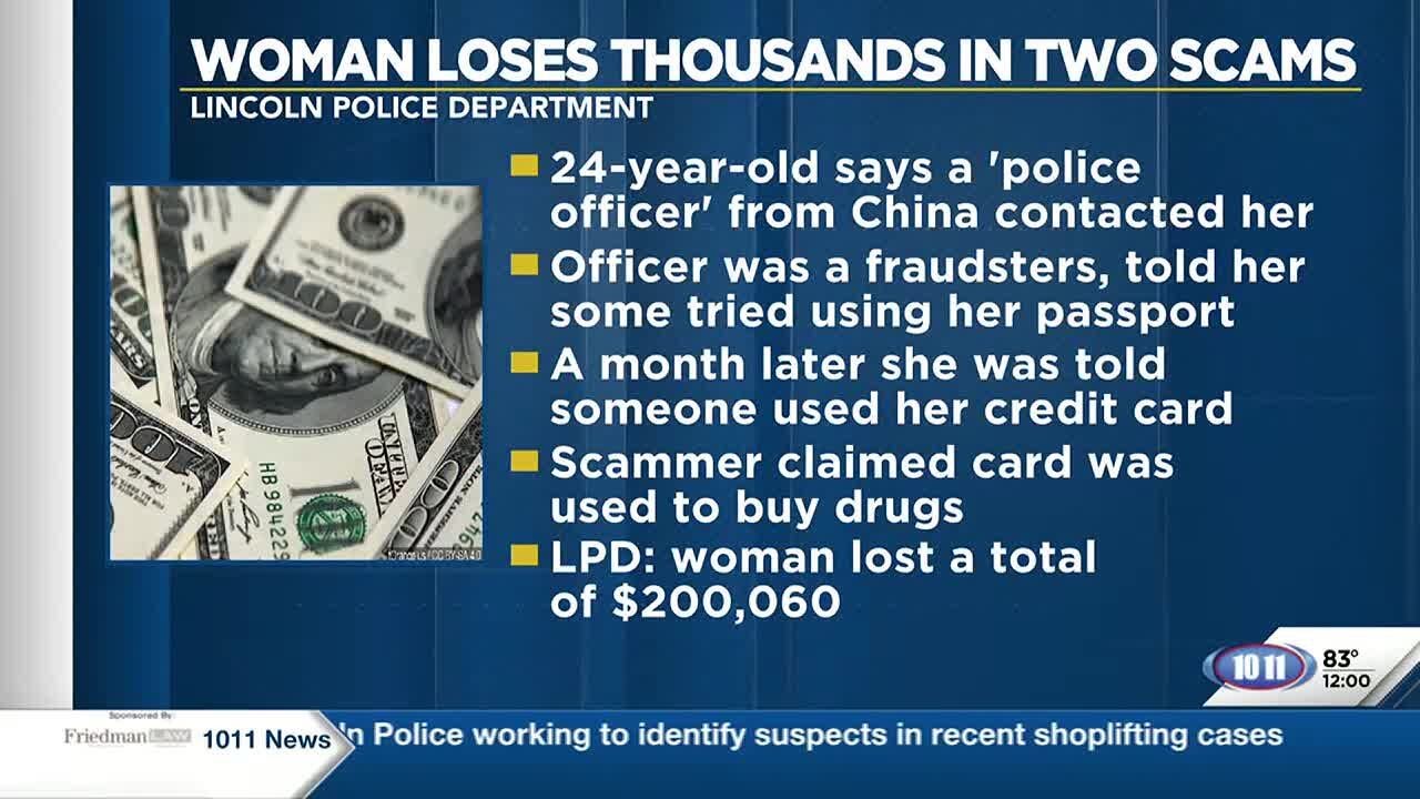 Lincoln woman scammed out of $200K by caller posing as foreign police officer