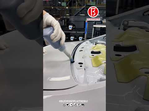 Automobile primer process part side glass installation