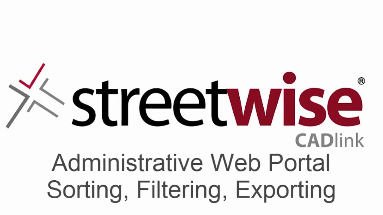 Administrative Web Port- Sorting, Filtering and Exporting