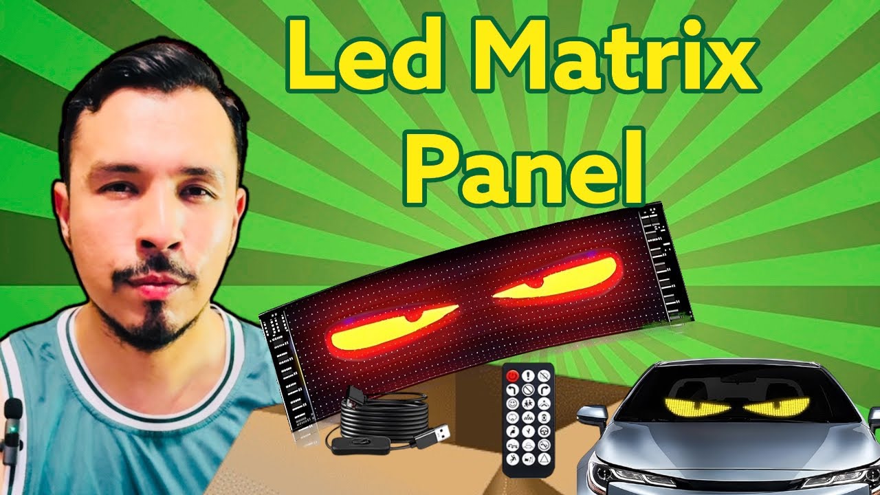 Pantalla led flexible  para carros (Led Matrix Panel) [unboxing + instalación]