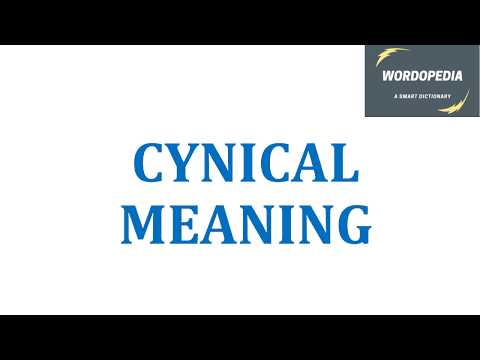 CYNICAL MEANING