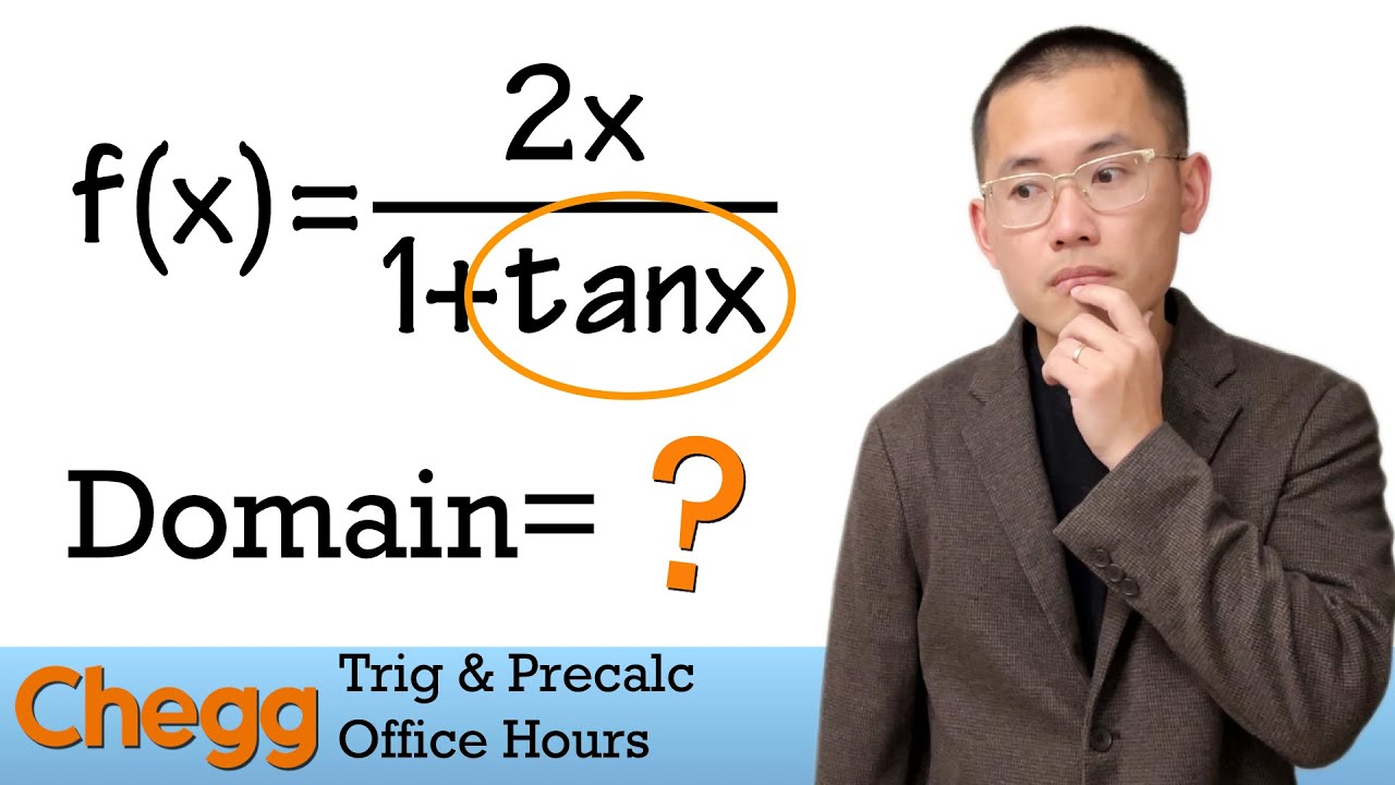 How to solve a tricky domain problem and more? Chegg Trig & Precalculus Office Hours