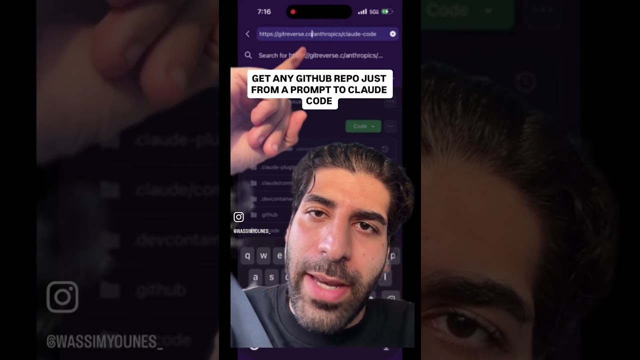Reverse repo on GitHub with Claude code