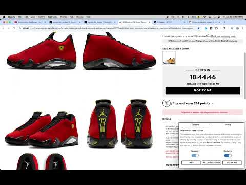 FREE ShoePalace Bot for Ferrari 14's | GOOD LUCK TOMORROW!
