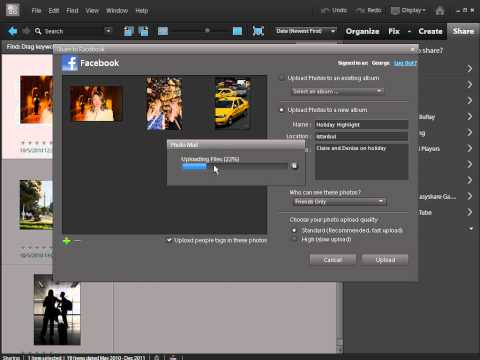 How to share photos on Flickr and Facebook via Photoshop Elements