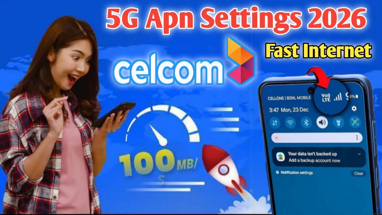APN CelcomDigi 4G to 5G Settings Network Internet Speed Stable 2026