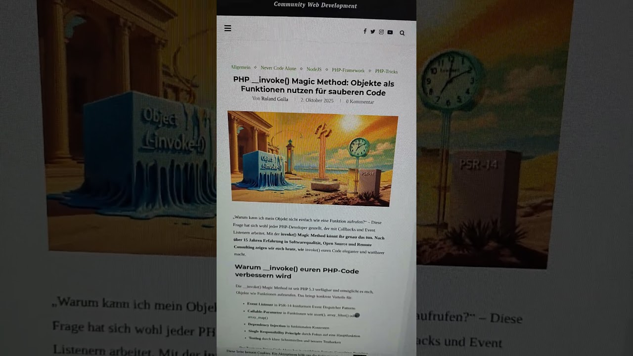 Use PHP invoke() method and write clean code