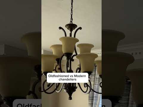 Old fashioned vs Modern chandeliers 🔥 #interiordesign #home #homedecor #design #chandelier #light