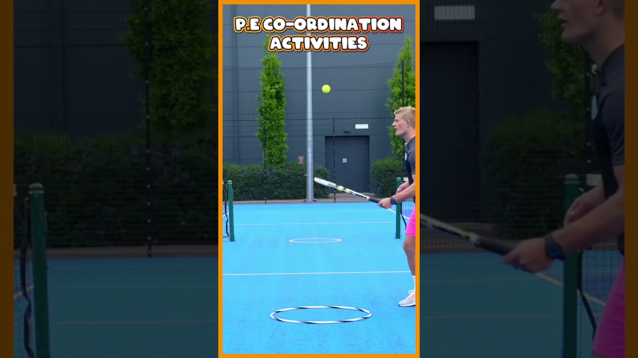 PE coordination (elementary) #elempe #physicaleducation #coordination #tennis #balance #elementary
