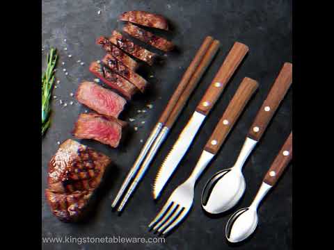 Reusable cutlery set food safe dinnerware picnic travel portable tableware